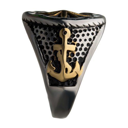 INOX Compass Rose Signet Ring - Body Tune Plus
